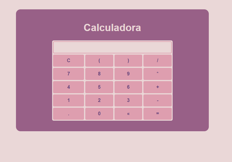 GitHub - alinefflores/Pagina-Calculadora: Página com Calculadora com HTML, CSS e JavaScript