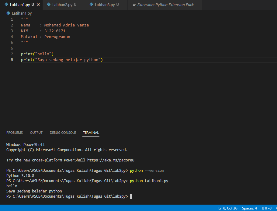 GitHub - MohamadAdriaVanza4/lab2py