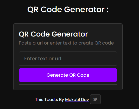 Github Mokatildevqr Code Generator This Qr Code Generator By