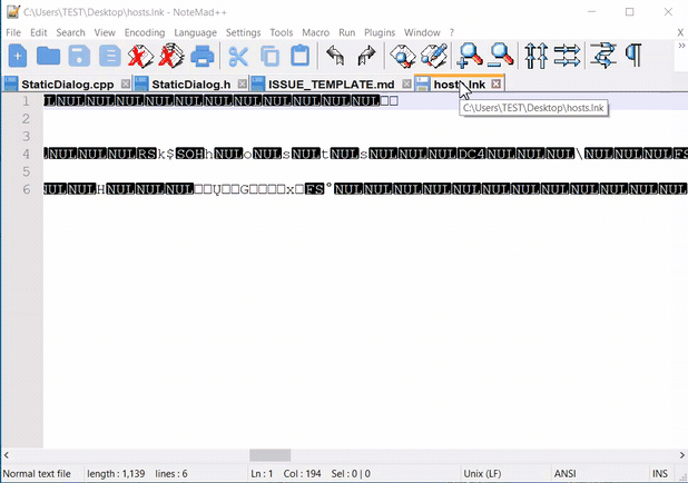 Open target file on Drag and Drop a shortcut · Issue #8483 · notepad ...