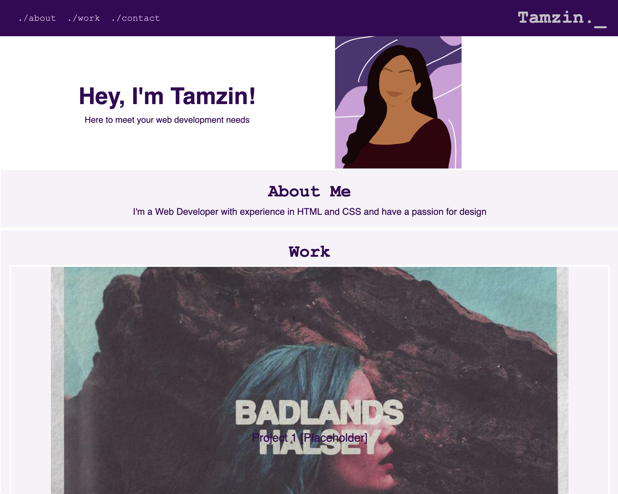 GitHub - TamzinC/my-portfolio