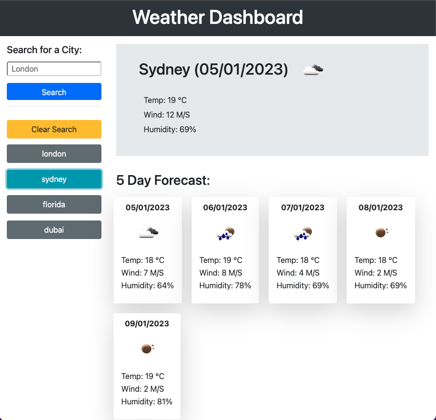 GitHub - TamzinC/weather-app