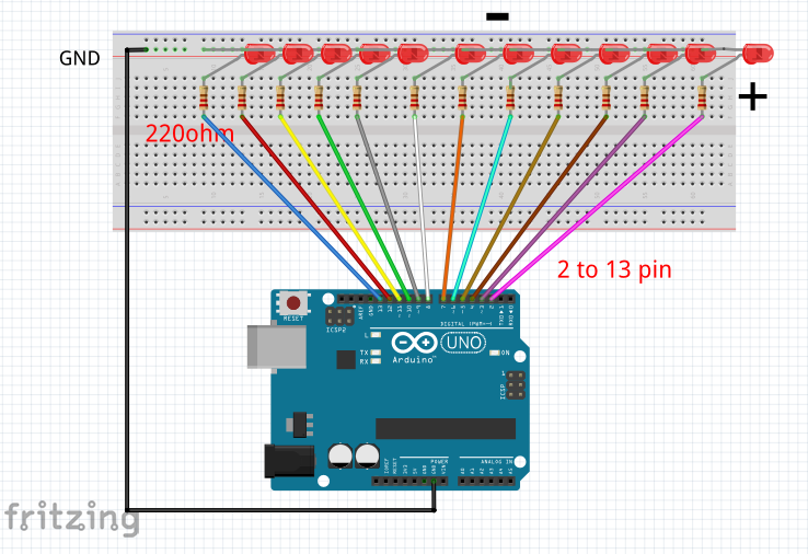 GitHub - Arrin613/Led-Chaser-: Led chaser with arduino UNO