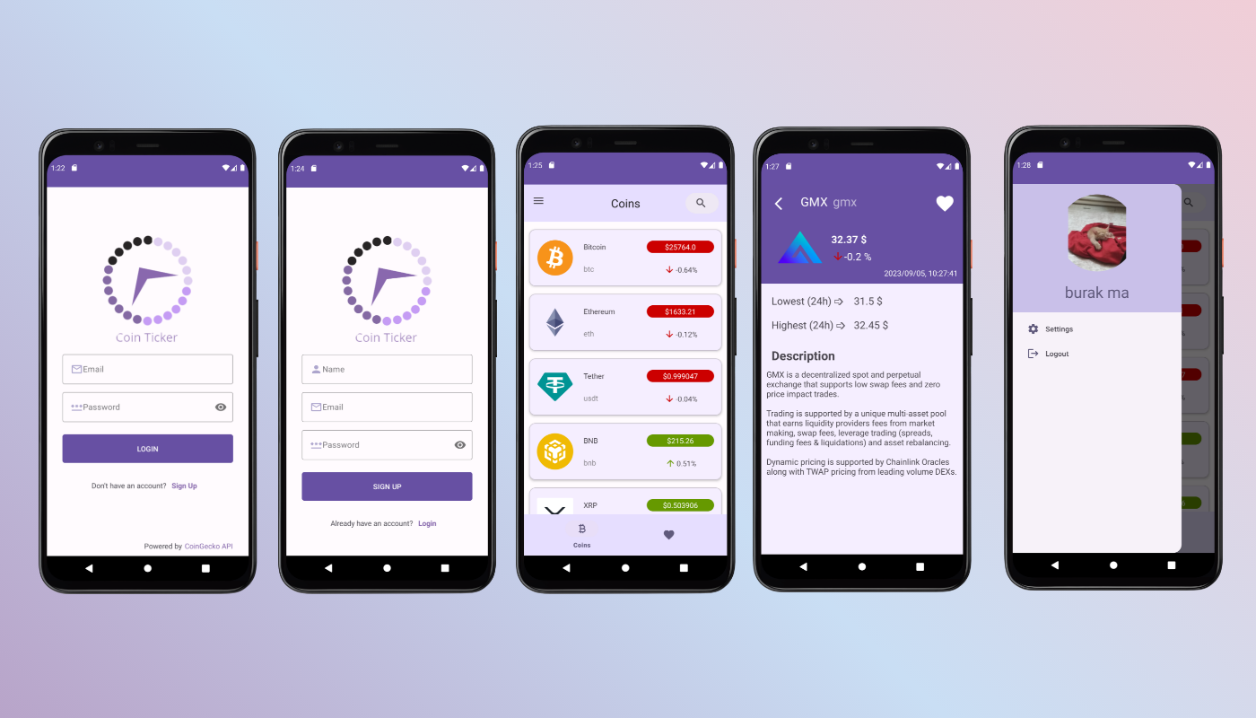 GitHub - busramacak/CoinTicker: Coin Ticker is a coin tracking application.