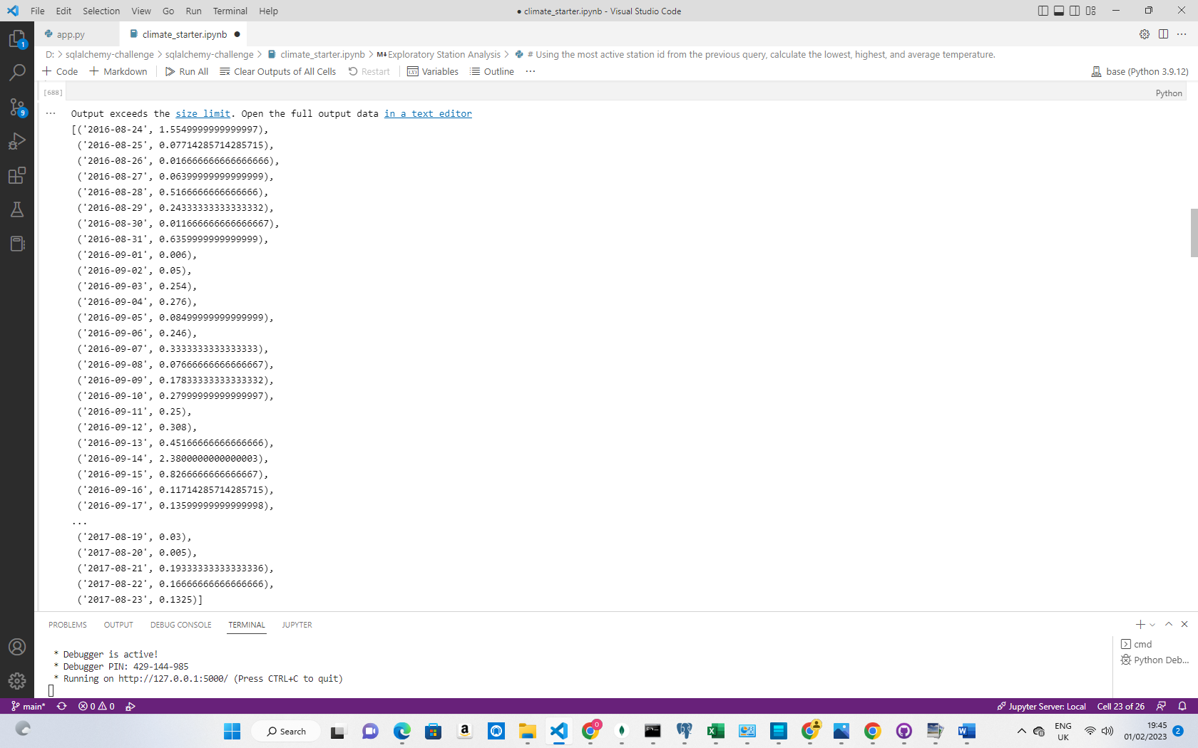 GitHub - olivemckenzie2003/sqlalchemy-challenge