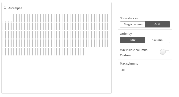 Grid Mode Order By Rows Large Custom Max Visible Columns Can Make As Small Columns As You Don