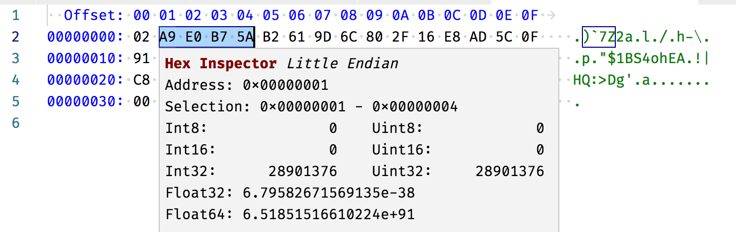 Wrong values in the hover view · Issue #49 · stef-levesque/vscode-hexdump · GitHub