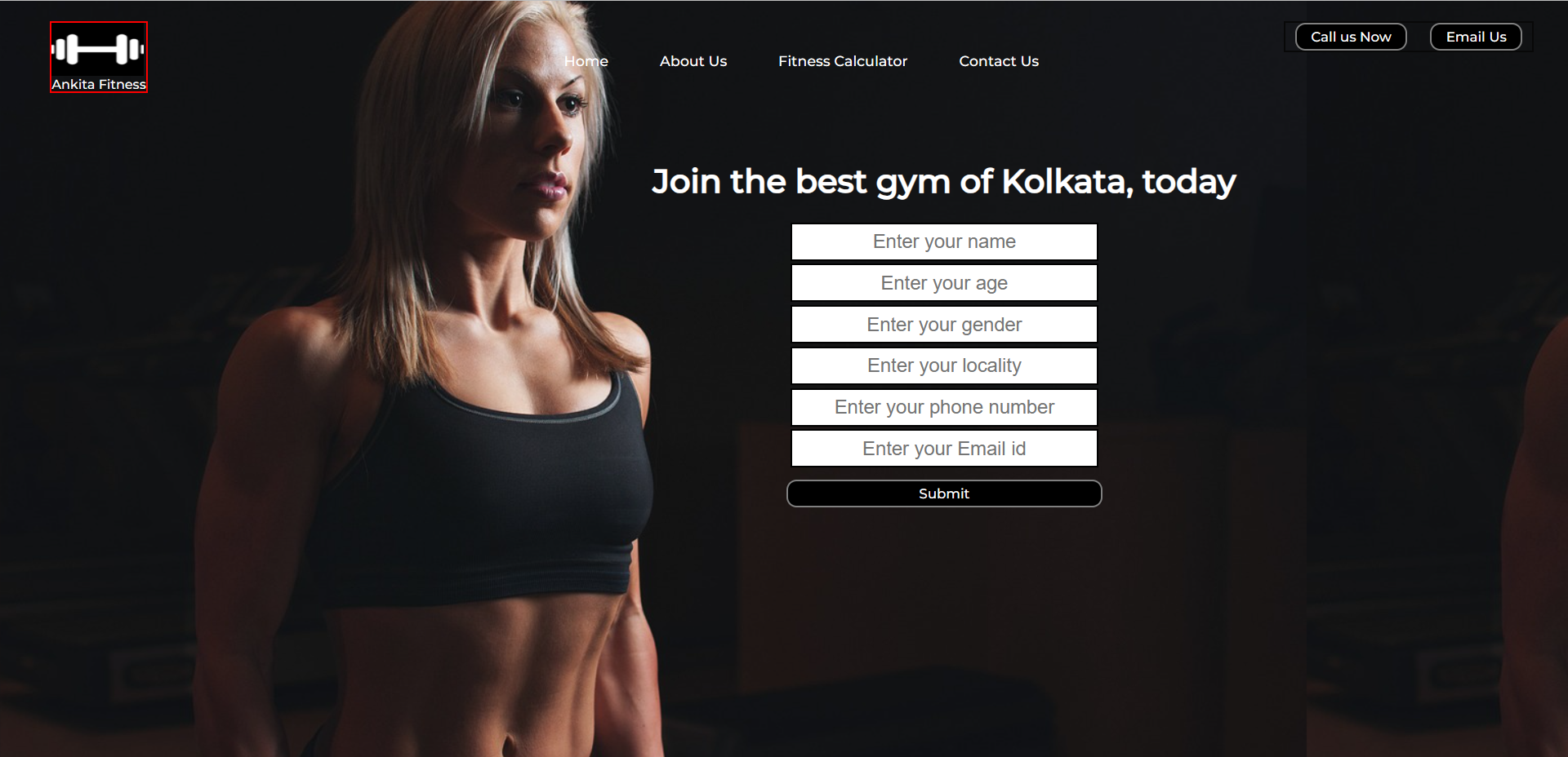 Gym Landing page · Issue #1938 · TusharKesarwani/Front-End-Projects · GitHub