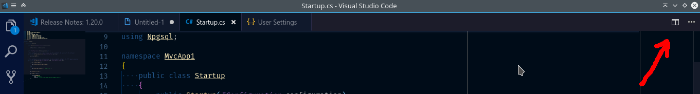 Tabbar shadow glitch when minimap on the left side · Issue #43465 ...