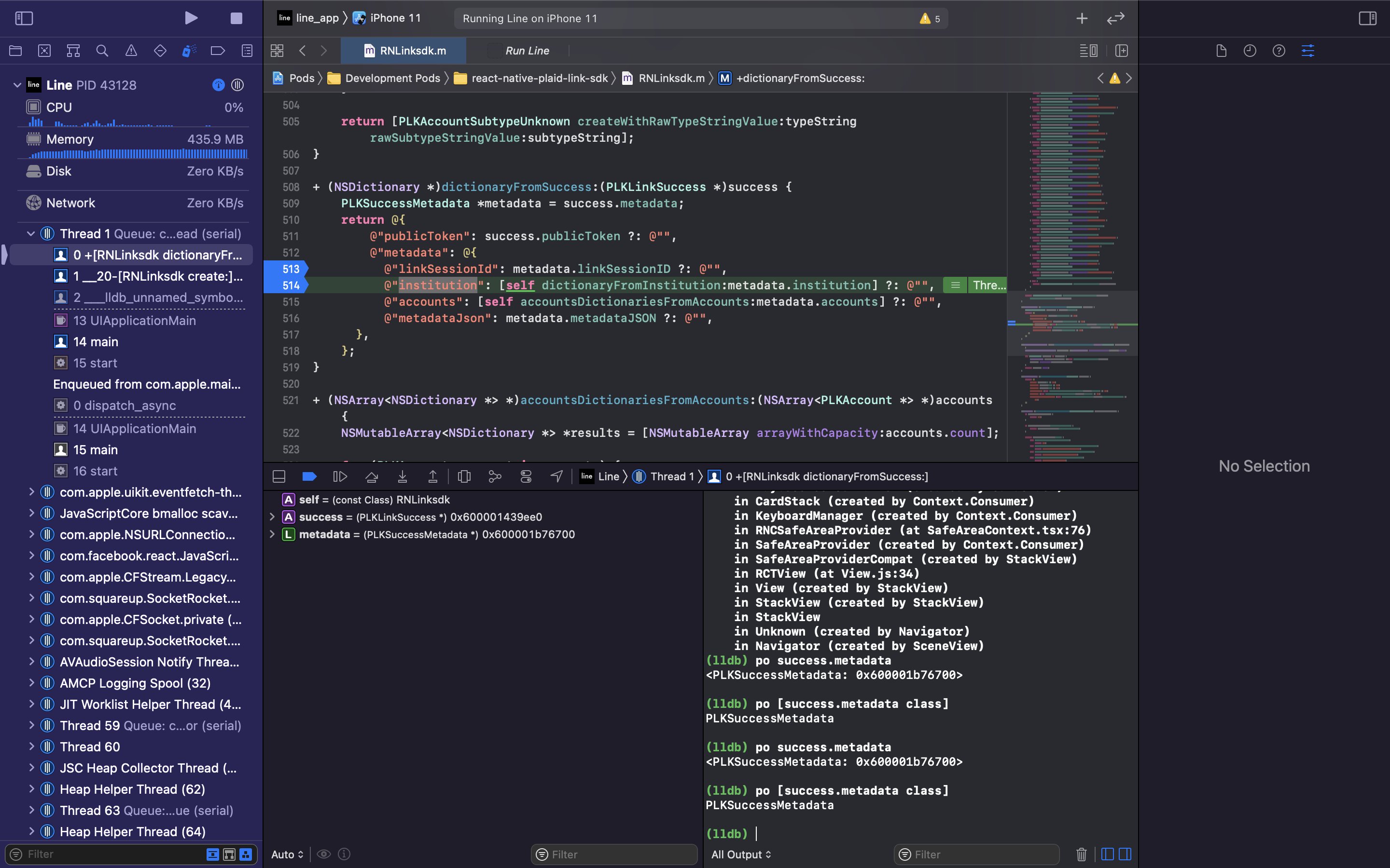 App is crashing on clicking on continue button on success plaid screen ... App is crashing on clicking on continue button on success plaid screen ...