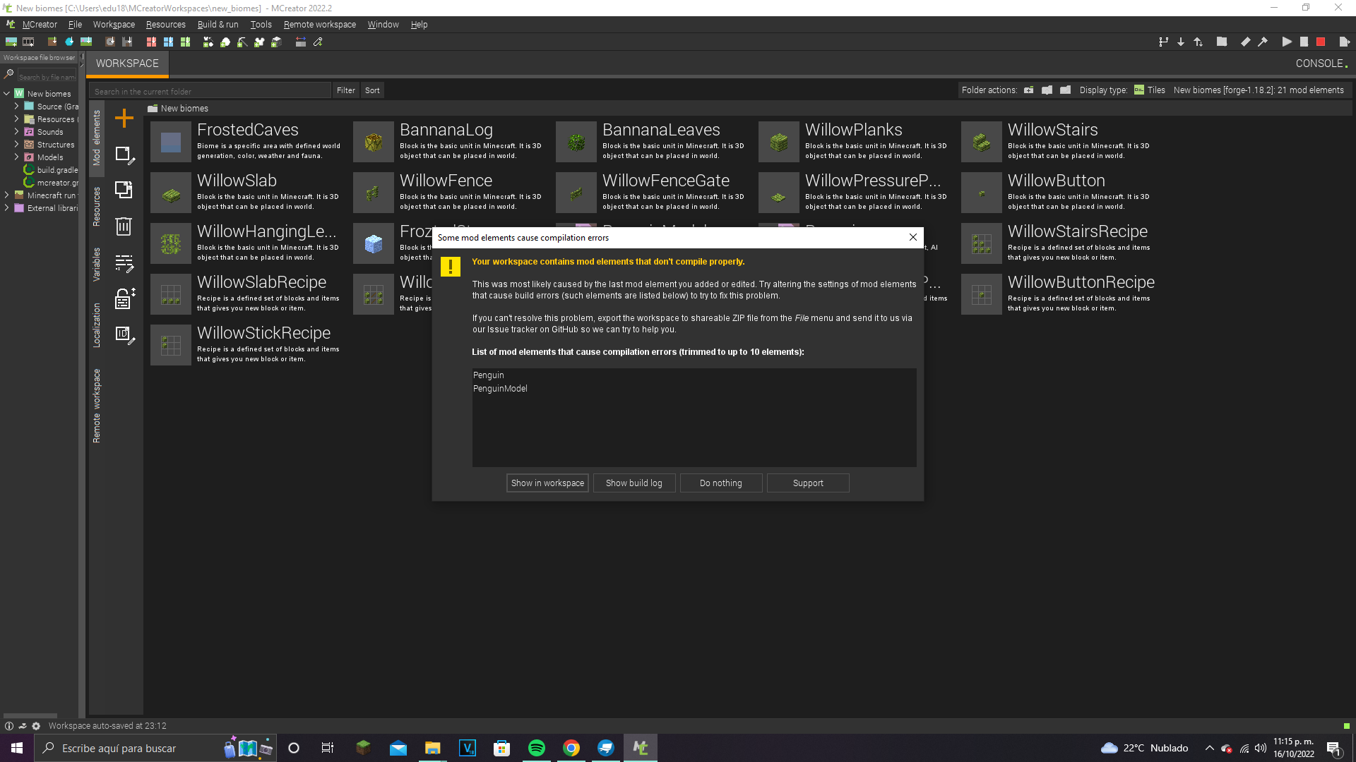 My mod doesn´t run · Issue #3227 · MCreator/MCreator · GitHub