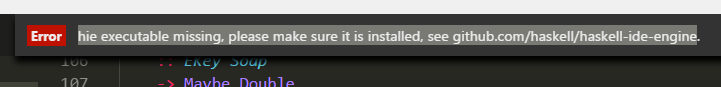 Hie Doesnt Start With Vscode · Issue 350 · Haskellhaskell Ide