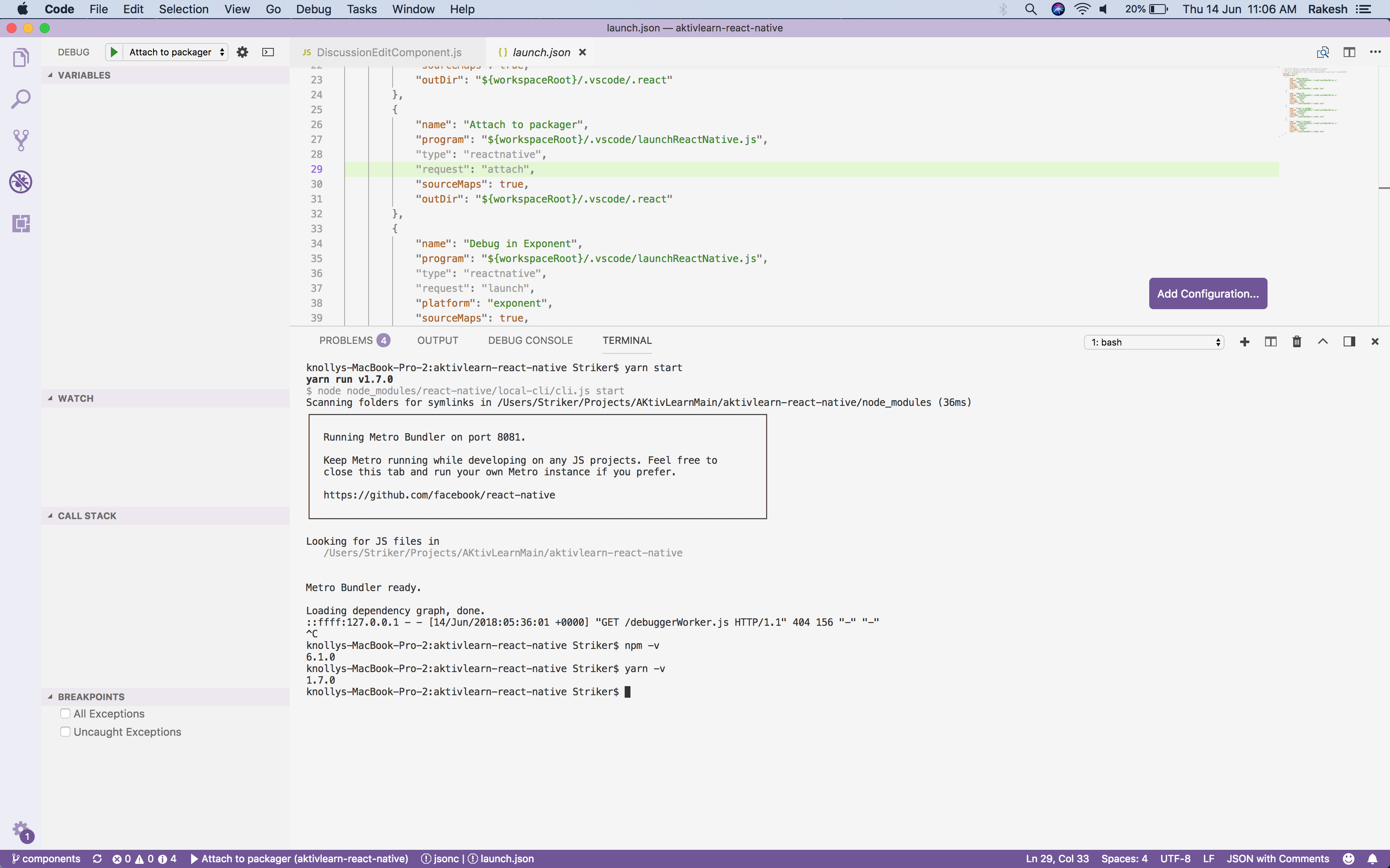 Unable to connect to packager for debugging · Issue #722 · microsoft/vscode-react-native · GitHub