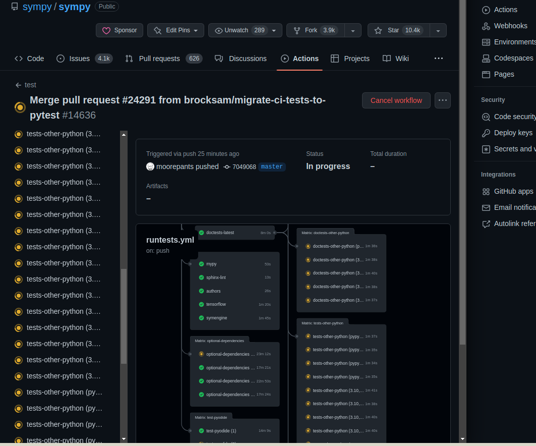 Some CI job names are too long to view in full via the GitHub UI ...