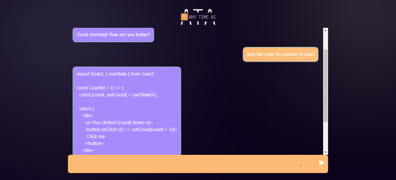 GitHub - abhishek-06-singh/Any-Time-Ai-: Any Time Ai is a GPT-3 clone built with React and Open ...