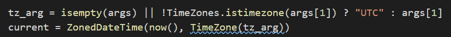 Possible Method Call Error With Timezoneabstractstring · Issue 2427 · Julia Vscodejulia