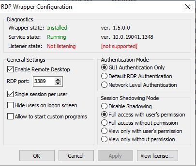 RDP Wrapper · Issue #2021 · stascorp/rdpwrap · GitHub