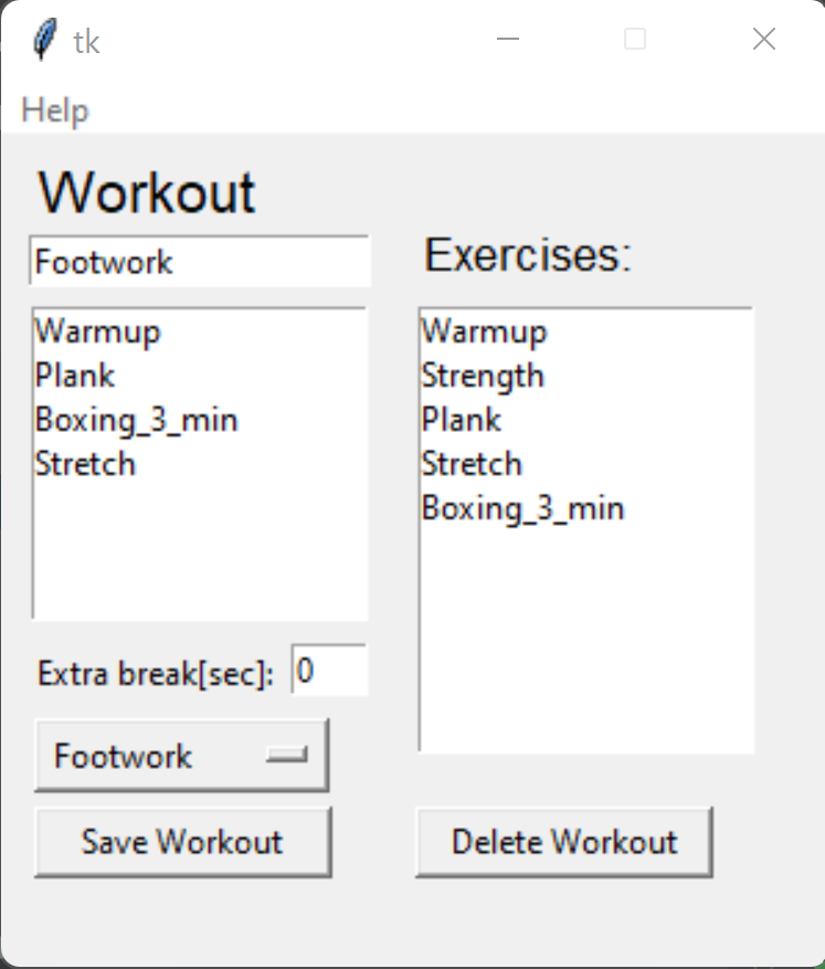 Github T Czosnyka My Workout Desktop Training Timer Application With