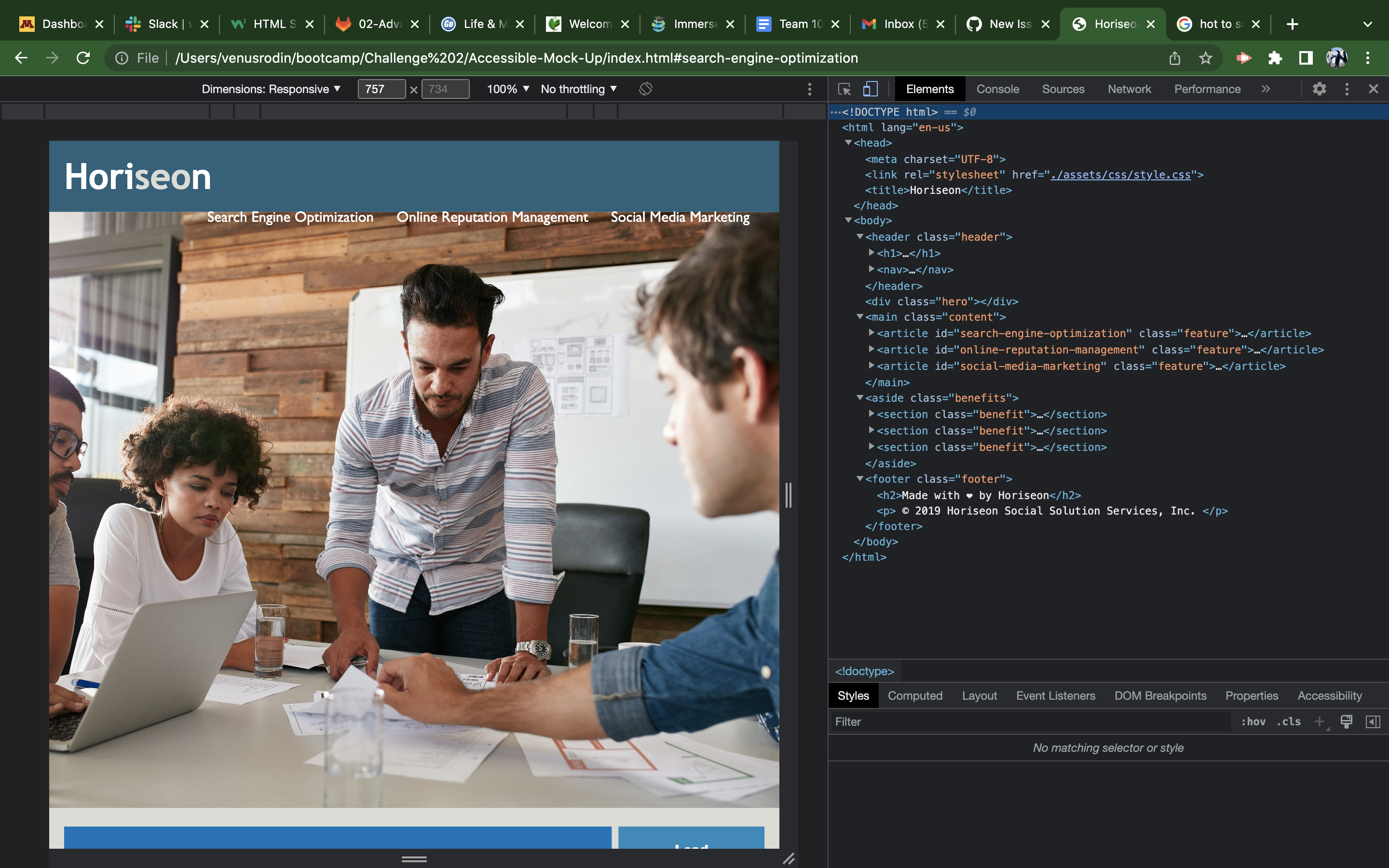GitHub - VenusViolet/Accessible-Mock-Up: For our first challenge I have create a mock up web ...