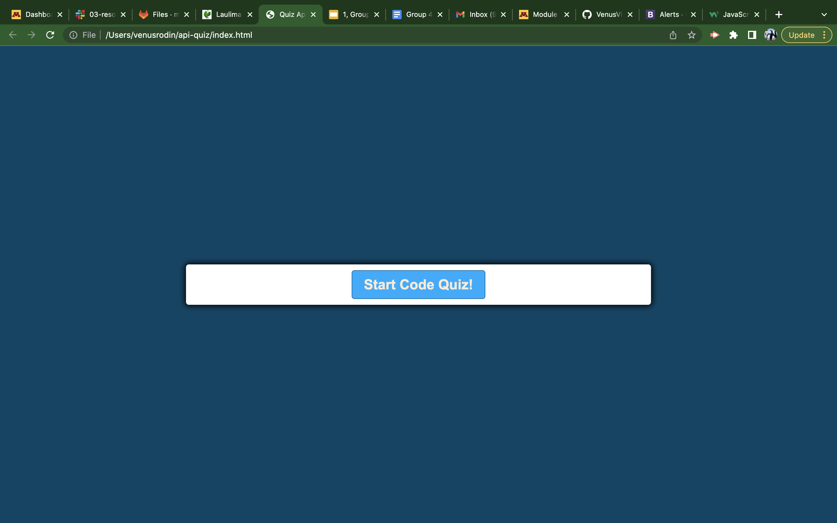 GitHub - VenusViolet/api-quiz
