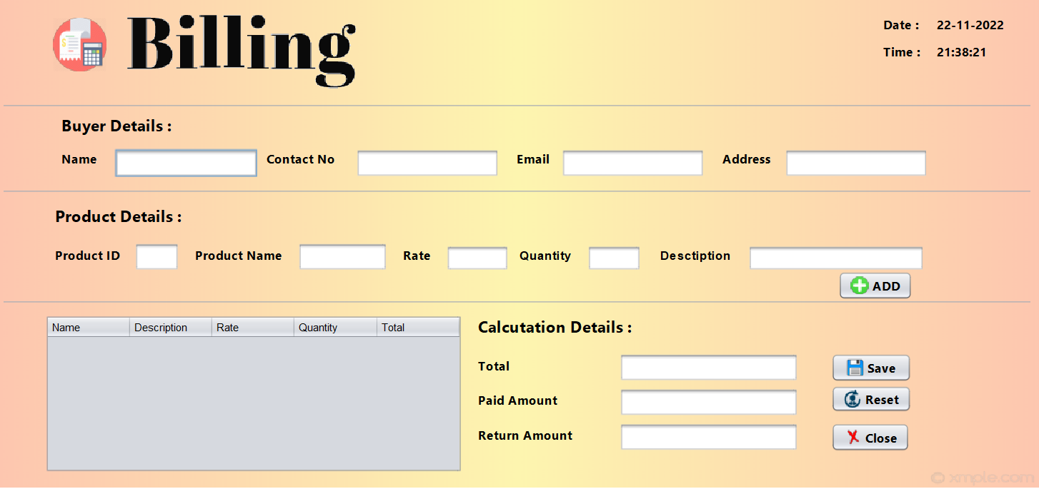 GitHub - BalaChandraAkula/BillingMangementSystem