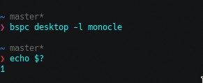 bspc desktop -l exit code 1 when only one window in current desktop · Issue #939 · baskerville ...