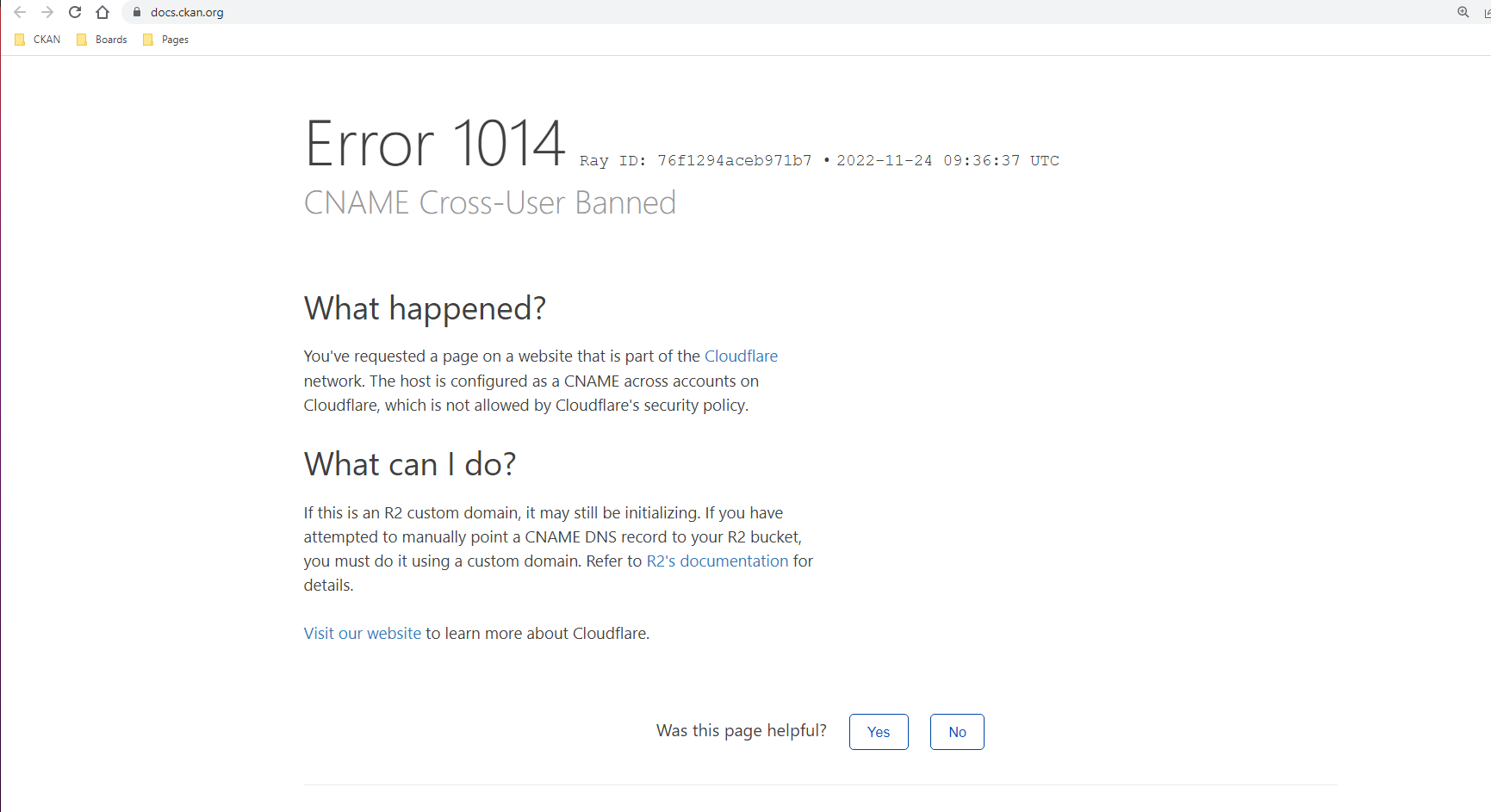 Ckan Docs page is down - do we have an alternative? · Issue #7240 · ckan/ckan · GitHub