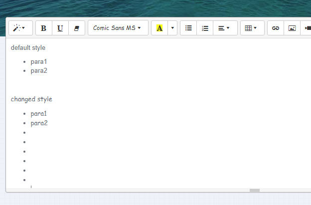 Cannot leave unordered or ordered list · Issue #2693 · summernote/summernote · GitHub
