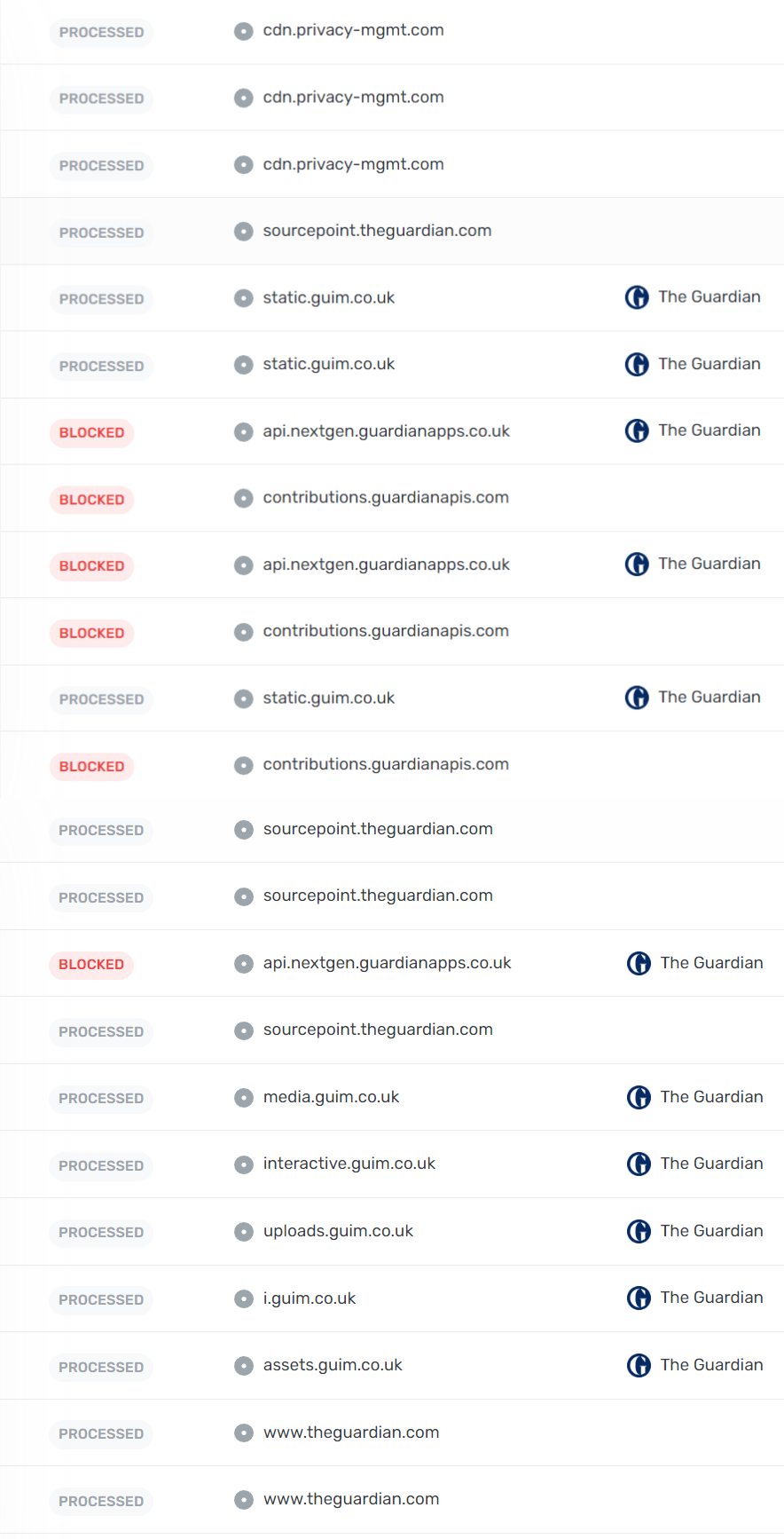Simple query log view, unite all query types into a single record · Issue #651 · AdguardTeam ...
