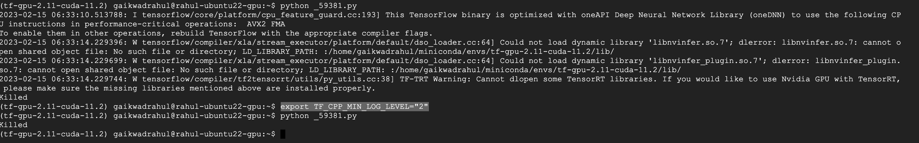 Strange Behavior When Running Tensorflowpythonopsstatefulrandomopsmake1dstate · Issue