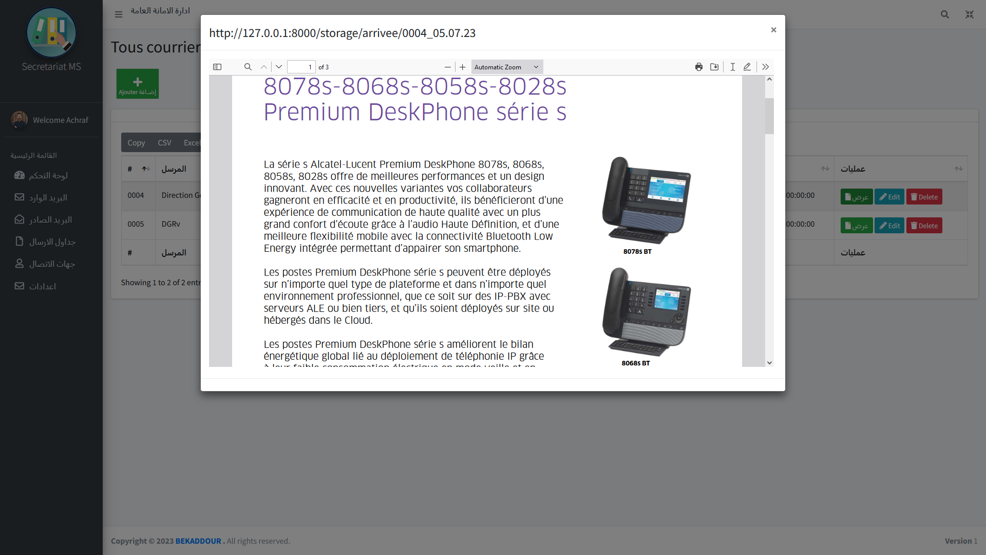 GitHub - BekaddourAch/Laravel-Secretariat-Administration