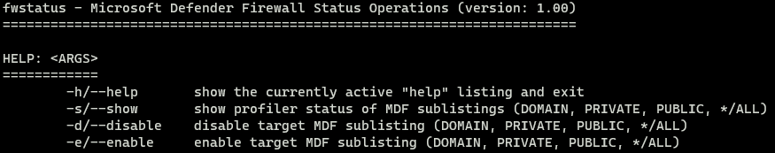 GitHub - PlatinumVoyager/fwstatus: Microsoft Defender Firewall Status ...