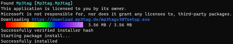 MP3 tag installation failure · Issue #15863 · microsoft/winget-pkgs · GitHub