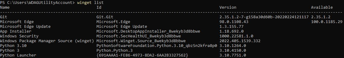 Winget shows an installed package but can't update it · Issue #2070 ...