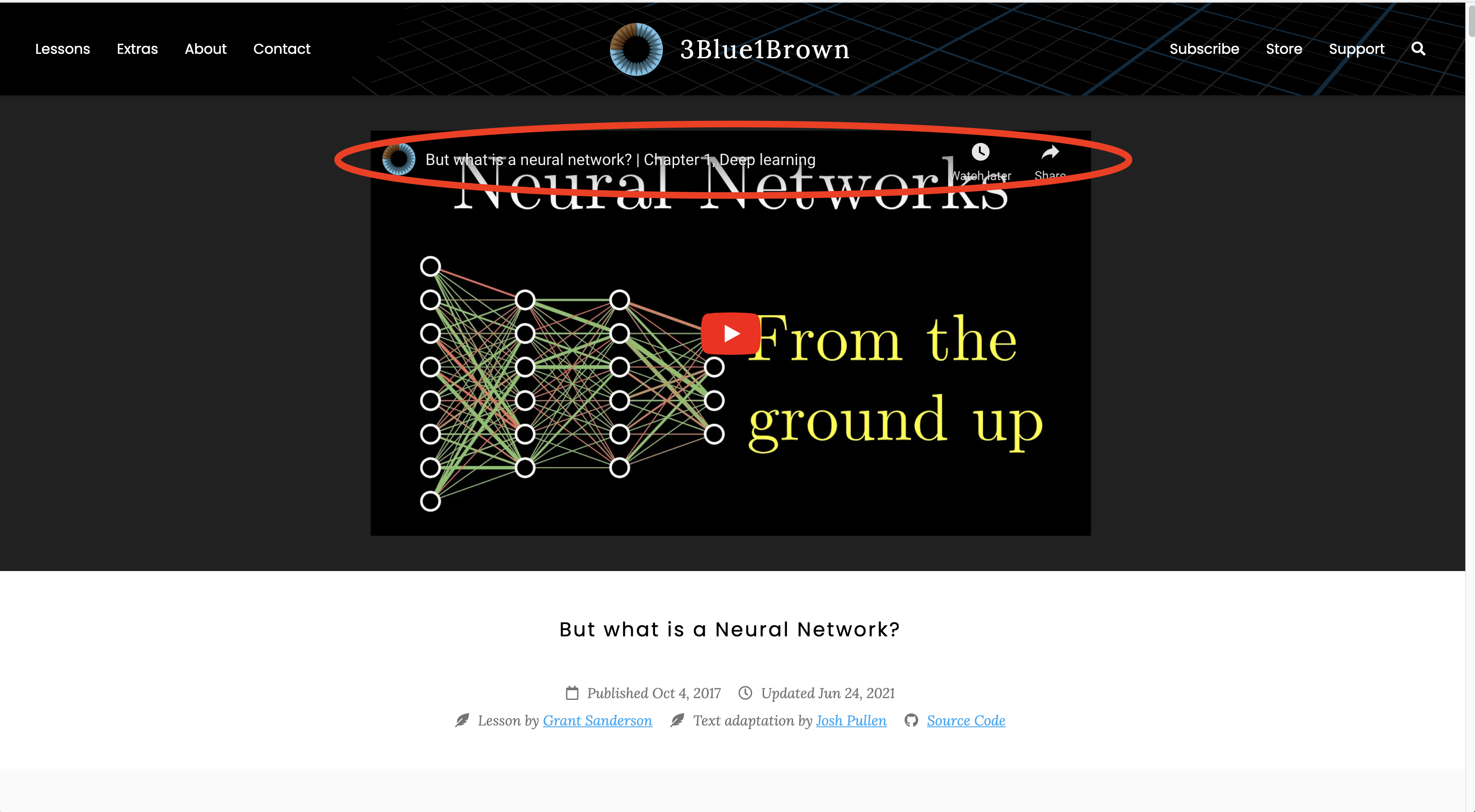 YouTube videos embedding at the top of lesson pages. · Issue #142 · 3b1b/3Blue1Brown.com · GitHub