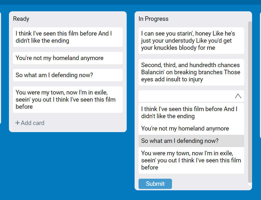 GitHub - q-ello/kanban-board: Канбан доска, написанная на React Typescript с использованием ...