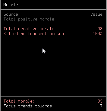 "Killed Innocent" morale debuff from ambushing hostile bandit · Issue ...