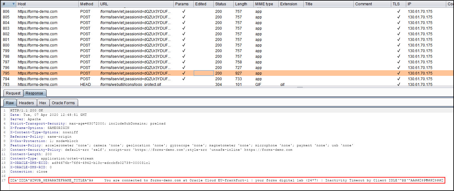Burp Oracle Forms Tab Always Empty · Issue 7 · V P Boracleforms · Github
