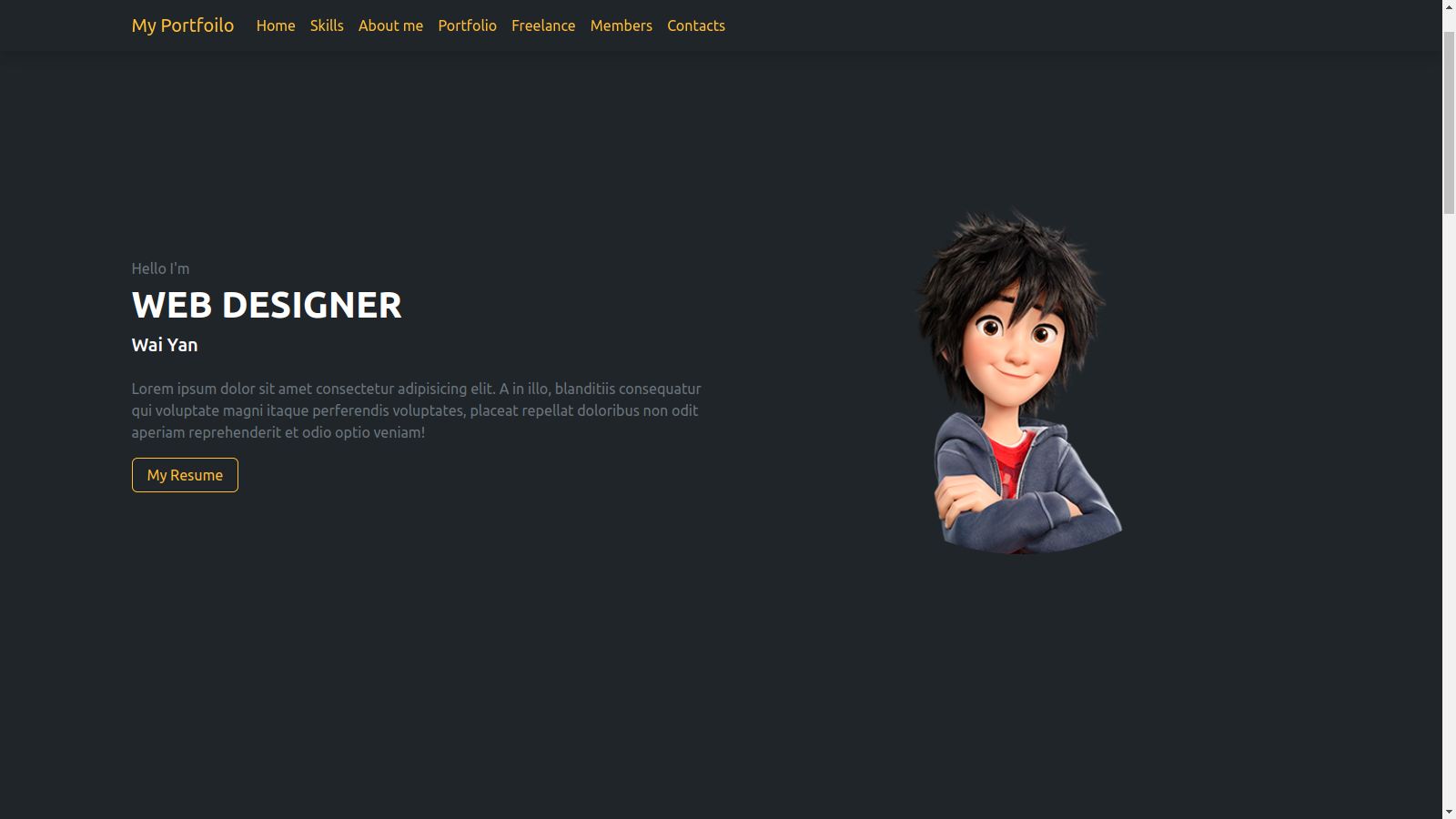 GitHub - WaiYanPhoneAant/Bootstrap_Portfolio: Basic portfolio projects ...