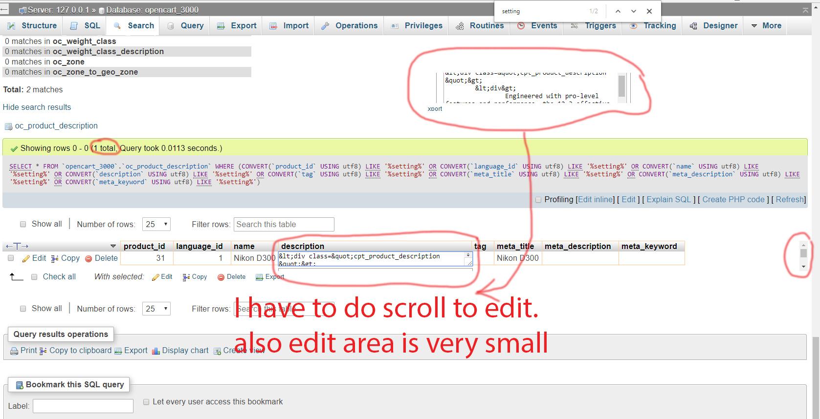 Small inline editor · Issue #14285 · phpmyadmin/phpmyadmin · GitHub