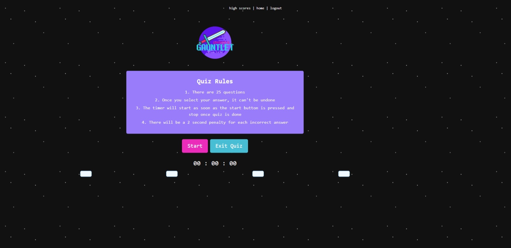 GitHub - GarrettAnderson/gamers-gauntlet: A full-stack application allowing users to play a ...