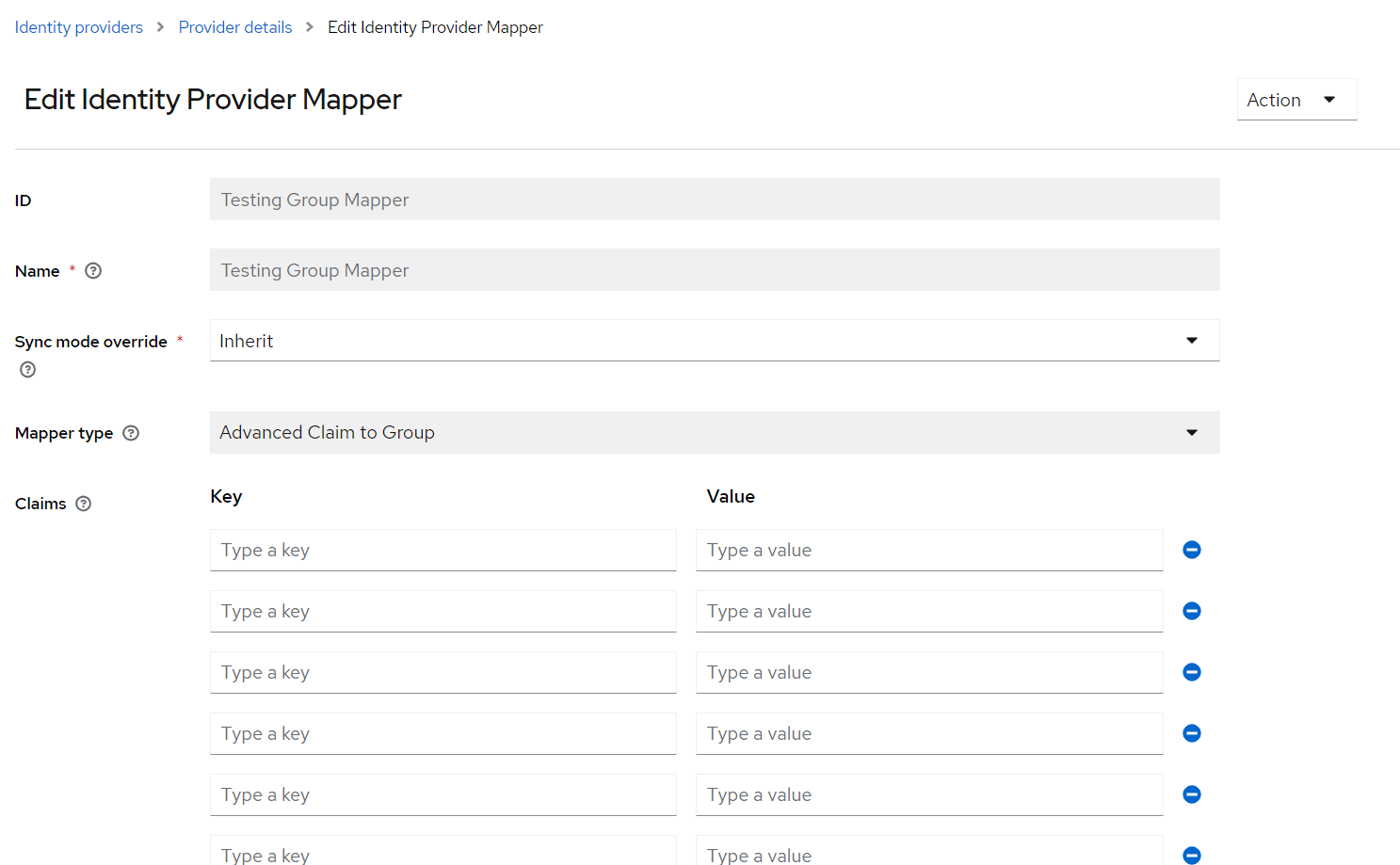 OpenID Connect v1.0 Identity Provider 'Advanced Claim to Group' Mapper is not saving correctly ...