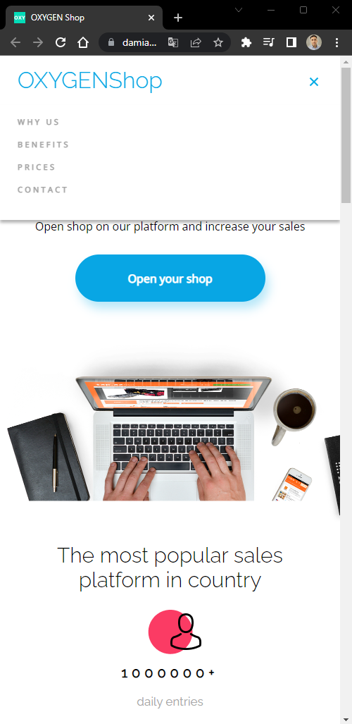 GitHub - Damiansebastians/OXYGENShop-Project: Landing page desde un diseño de Figma con ...