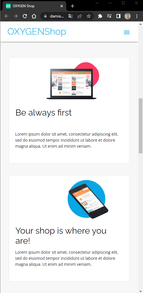 GitHub - Damiansebastians/OXYGENShop-Project: Landing page desde un ...