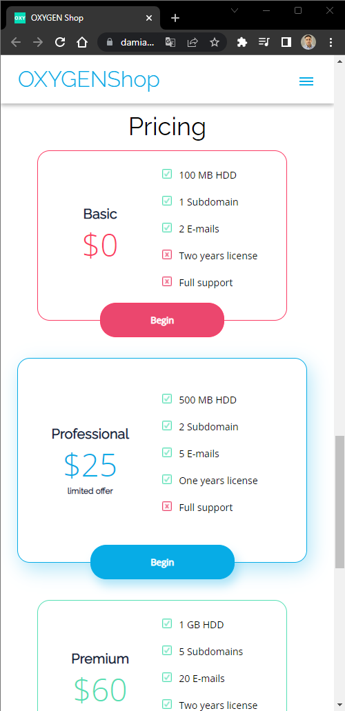 GitHub - Damiansebastians/OXYGENShop-Project: Landing page desde un diseño de Figma con ...