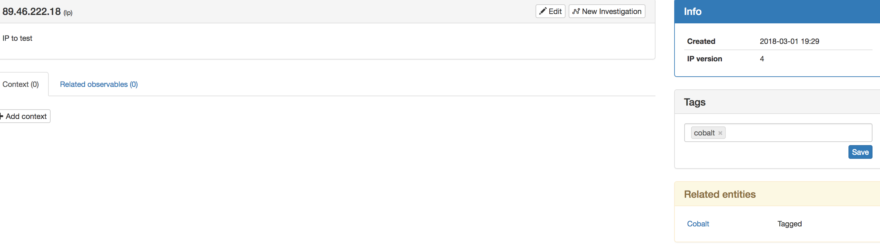 Tagged observables not displayed in Entity content · Issue #232 · yeti-platform/yeti · GitHub