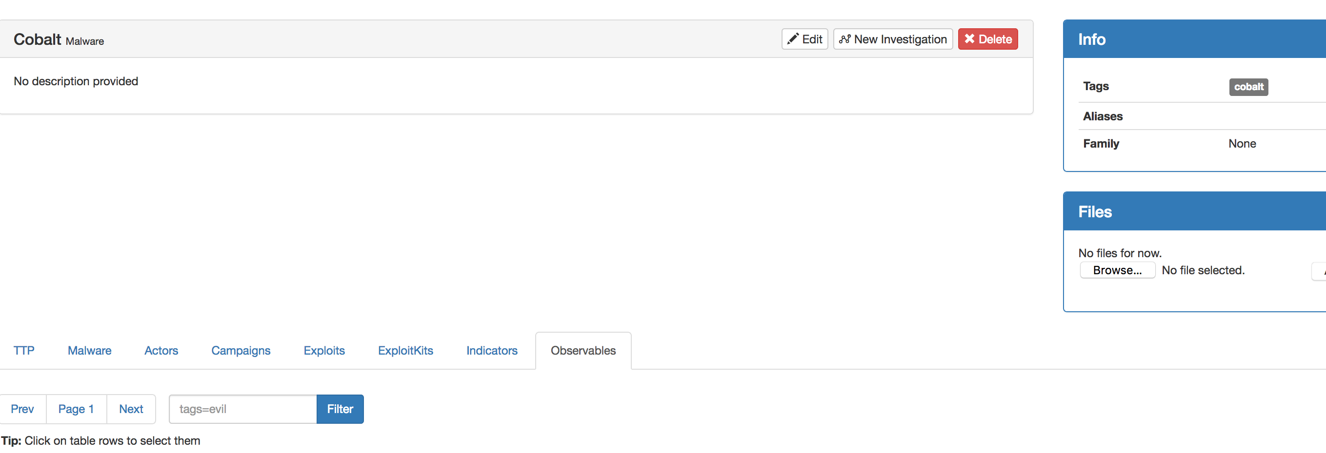 Tagged observables not displayed in Entity content · Issue #232 · yeti-platform/yeti · GitHub