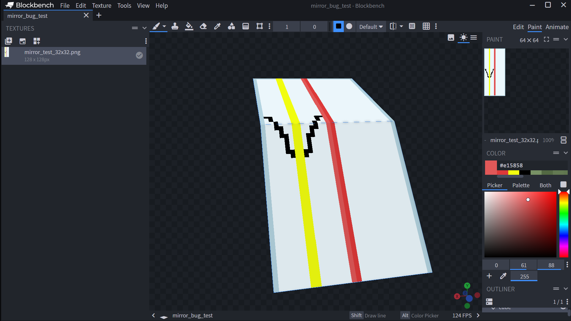 [Issue] Mesh UV Mirror Painting Issue · Issue #1611 · JannisX11/blockbench · GitHub