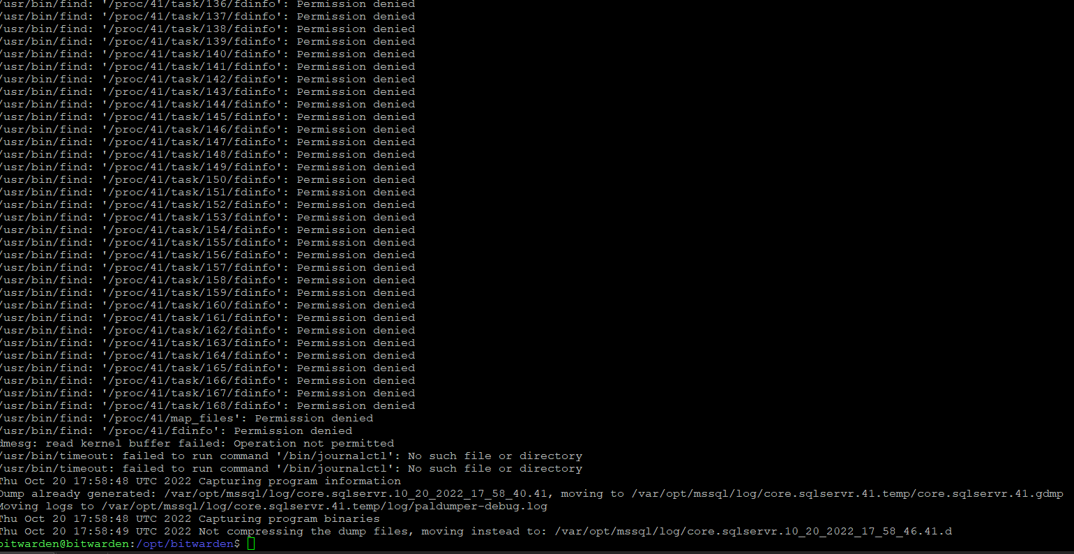 Issue with [/var/opt/mssql/secrets/] folder access rights [Version 2022.10.0] · Issue #2343 ...