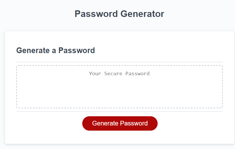 GitHub - Chelsea-Marie/Password-Generator